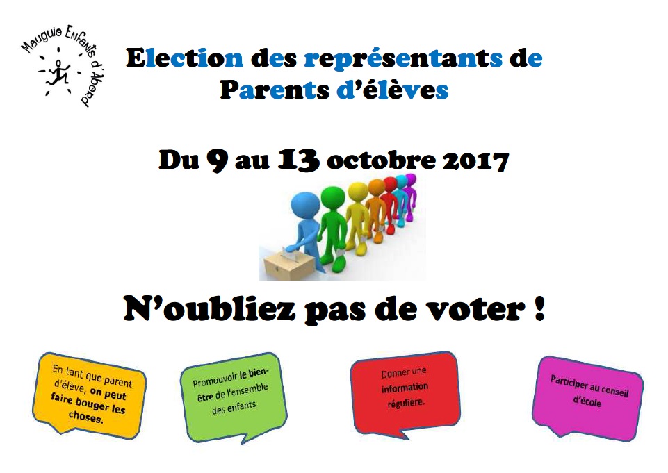Elections parents d’élèves 2017 – MAUGUIO ENFANTS D'ABORD